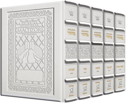 ArtScroll Interlinear Machzor - 5 Volume Set - Full Set - Hebrew Engli ...