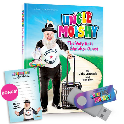 Uncle Moishy Book + USB + FREE Mitzvah Note Pad! [USB + Story Book ...